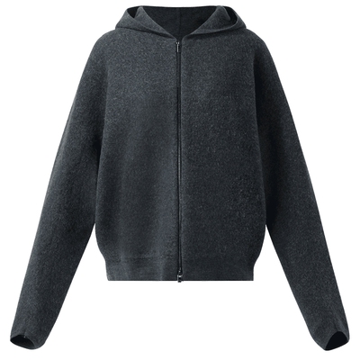 歌莉娅缩绒外套羊毛休闲短开衫女