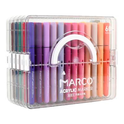 MARCO马可直液式软头丙烯马克笔