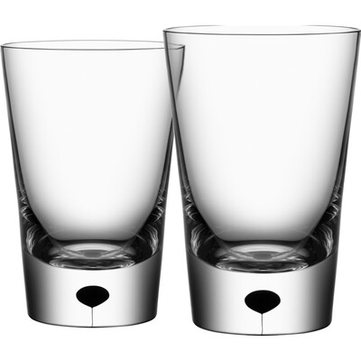 Orrefors进口水晶玻璃杯METROPOL水杯家用2只套装牛奶杯果汁杯ins