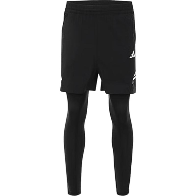 Adidas/阿迪达斯正品新款大童假两件经典运动训练紧身长裤JL6914