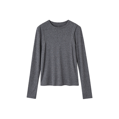 indicia标记2026春新款轻盈舒适松弛感莱赛尔假两件T恤 L2A6TX022