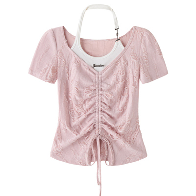 设计感蝴蝶刺绣微喇牛仔裤