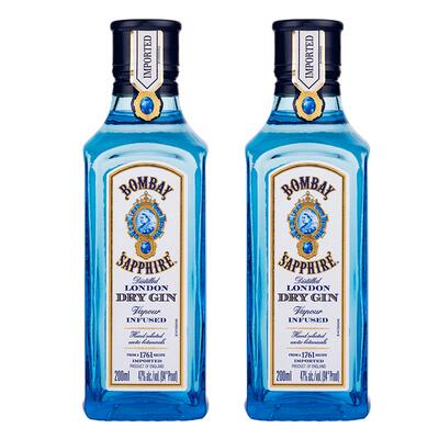 孟买蓝宝石金酒200ml*2