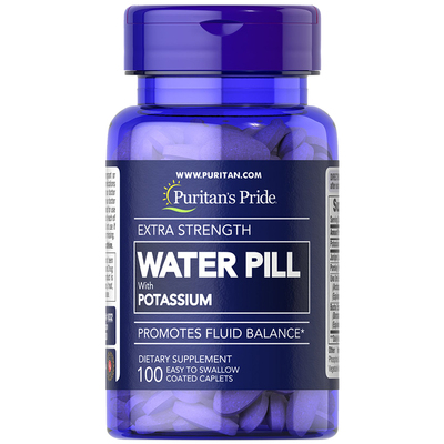 美国进口普丽普莱利尿剂 补钾 浮肿V脸钾片水肿丸100片葡萄糖酸钾