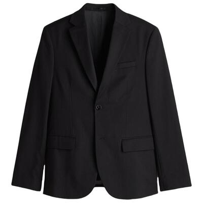 HM男装外套西服夏季标准版型单排扣西装上衣1256058