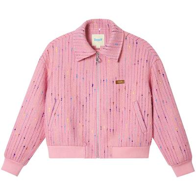 ToyzY 粉色彩点纱羊毛短外套女/短裙半身裙ZC35110010