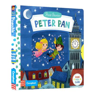 英文原版 First Stories: Peter Pan 彼得潘 Dan Taylor Pan Macmillian 纸板书 儿童操作书 启蒙读物 英文版 正版 原版英语书籍