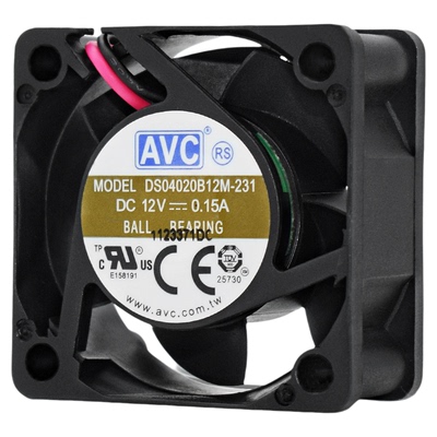 AVC DS04020B12M静音4020 12V 0.15A机箱电源1U交换机散热风扇4CM