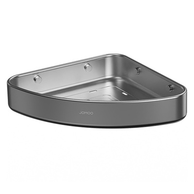 九牧枪灰免打孔太空铝浴室三角篮