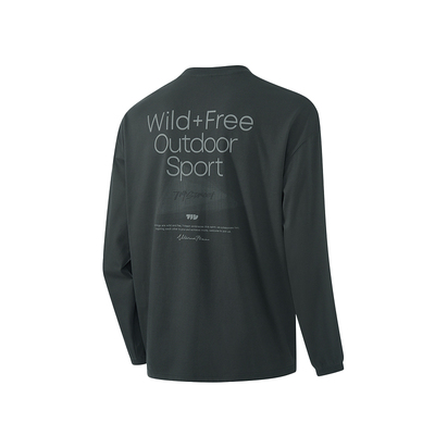 714street前后口号印花运动长袖