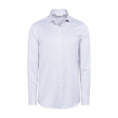 Suitsupply藏青色棉条纹衬衫