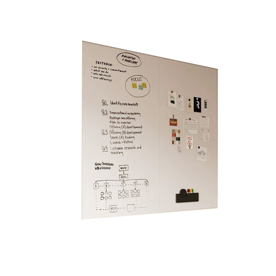 双层哑光白板珐琅板墙面强磁吸