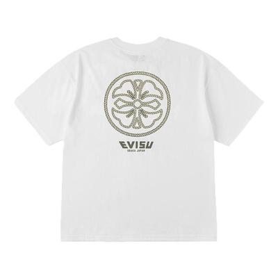 EVISU福神2026年春夏新品男士家花印花圆领复古舒适纯棉短袖