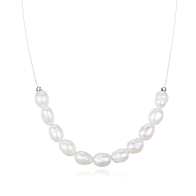 舞憩深海泡沫珍珠项链女锁骨链