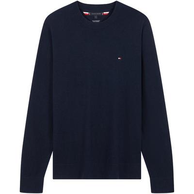 Tommy男装棉羊绒混纺纯色针织衫