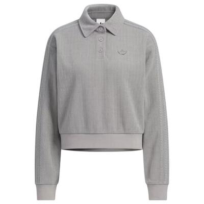 adidas阿迪达斯三叶草女运动休闲POLO衫套头衫卫衣KS5981