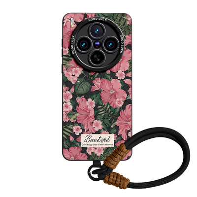 复古繁花之森编织手绳硅胶手机壳