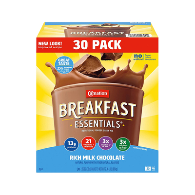 美国直邮Carnation早餐营养粉儿童成人混合饮料牛奶巧克力味1008g