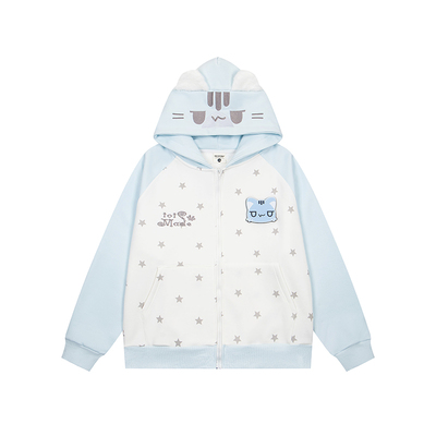 DARKAGE原创魔术贴帽衫连帽卫衣