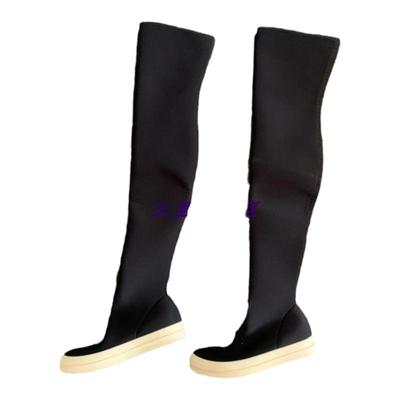 RICKOWENS过膝靴弹力意大利制