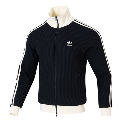 Adidas/阿迪达斯官方正品 三叶草男女同款运动经典立领外套JW0110