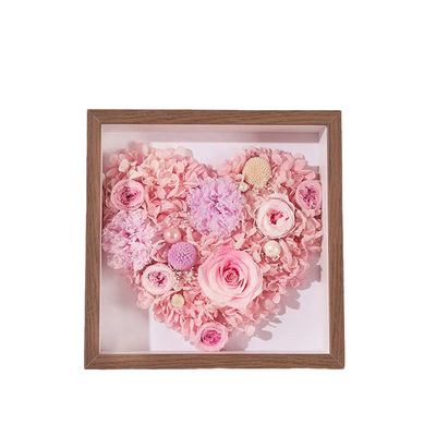 爱在心间康乃馨永生花相框画框