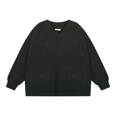 studio CLIP 卫衣女2025冬季新款气质慵懒V领针织长袖卫衣604134