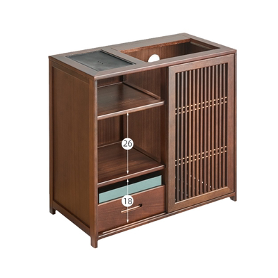 花梨木实木茶水柜烧水壶一体茶几