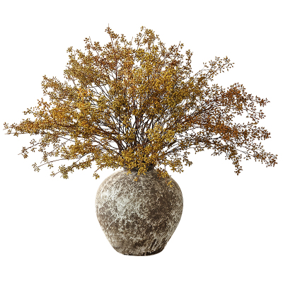 小米果干花花束天然永生花干果
