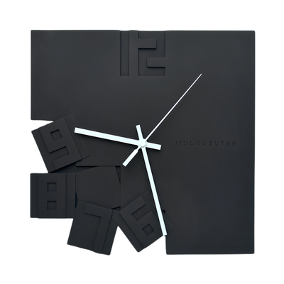 客厅挂钟混凝土免打孔艺术寂风