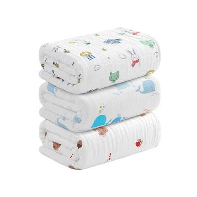 无印良品纱布儿童浴巾家用纯棉