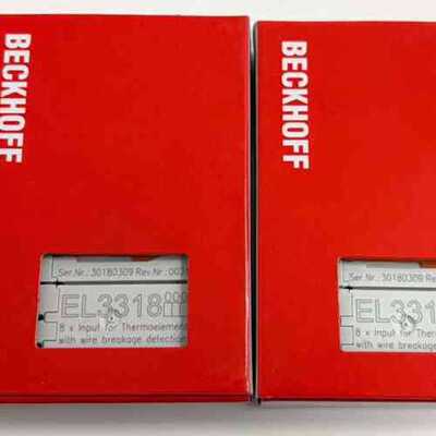 议价倍福BECKHOFF EL3318模块，8路热电偶输入，带断