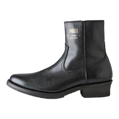 日本产北美马皮西部靴牛皮拉链