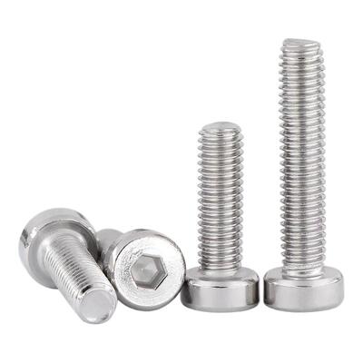 304不锈钢薄头内六角螺丝