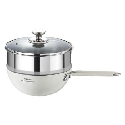 诺顿316不锈钢无涂层奶锅辅食锅