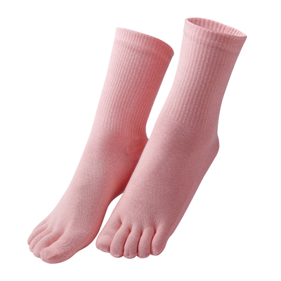 恒源祥长筒五指袜纯棉清新女袜