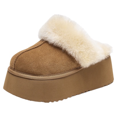 Lee Cooper【孟子义同款系列】雪地靴女冬季新款厚底加绒加厚棉鞋