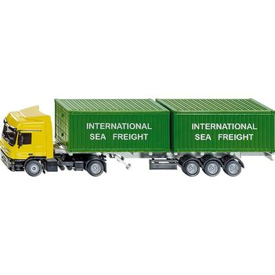 siku奔驰卡车合金车模箱门可打开