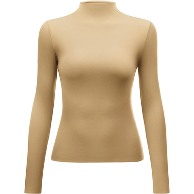 STW无痕小高领莫代尔女肌底衣