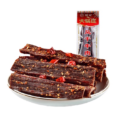 大锅庄超干风干牛肉干香辣味