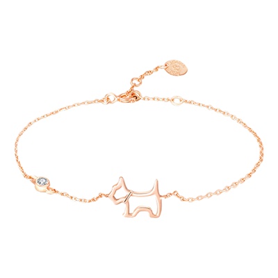 AGATHA/瑷嘉莎镂空小狗银手链