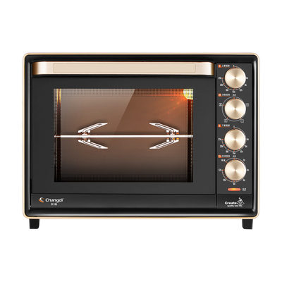 长帝电烤箱热风循环搪瓷内胆