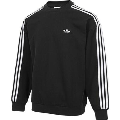 滔搏adidas阿迪达斯三叶草男子3S CREW运动休闲套头衫卫衣KG3898