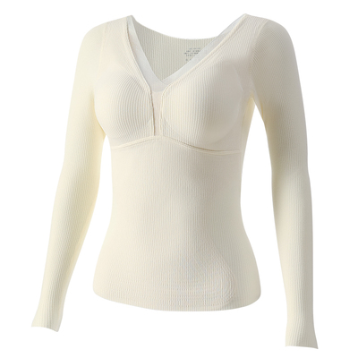 浪莎女士无痕保暖内衣肌底衣