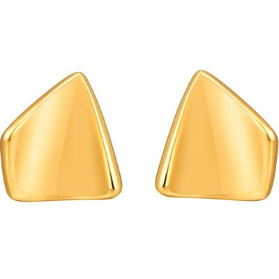 明牌珠宝5G黄金几何耳饰