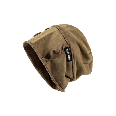 废土风堆堆帽大头围针织冷帽