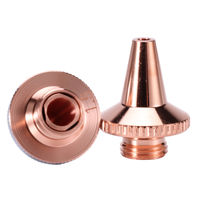 嘉强激光三维切管机喷嘴头割嘴紫铜嘴单层M8*0.75高速切割头尖嘴