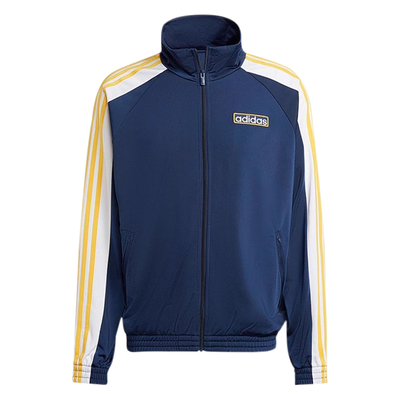 阿迪达斯男运动外套立领条纹夹克