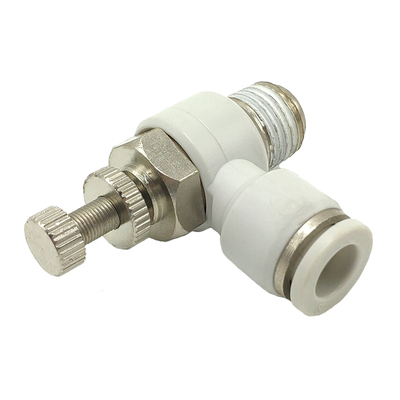 白色气管节流阀快速接头