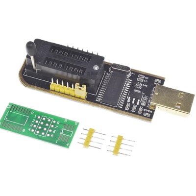土豪金 CH341A 编程器 USB 主板路由液晶 BIOS FLASH 24 25 烧录